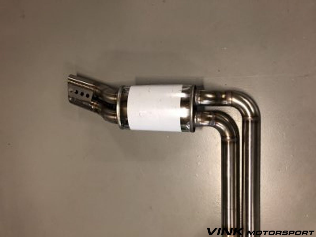 Stainless steel sidepipe – Vink Motorsport