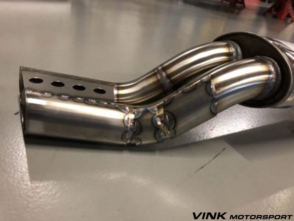 Stainless steel sidepipe – Vink Motorsport